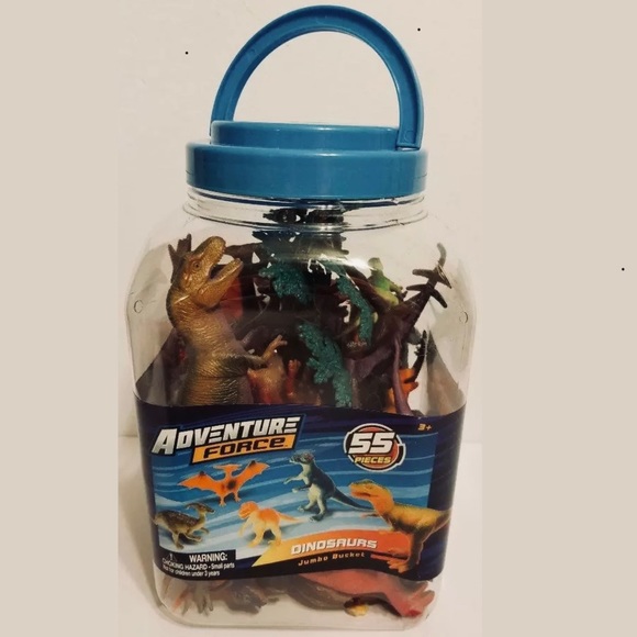Toys | Adventure Force Dinosaur Jumbo Bucket 51 Pieces | Poshmark